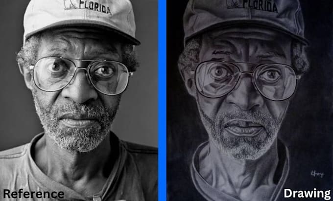 Do pencil sketch, pencil drawing, portrait drawing of your pictures ...