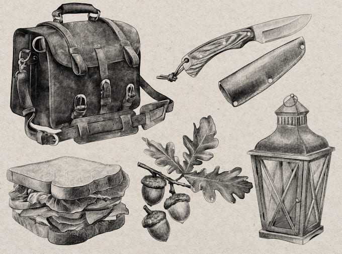 Create pencil drawing illustration for a book or editorial by Olenarud ...