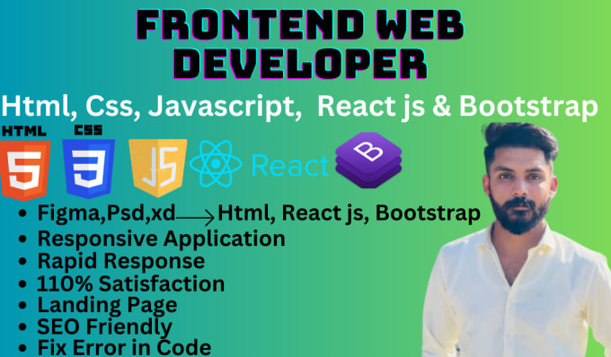 Build Your Websites Using Html Css Javascript React Js Bootstrap By Timdevelopers Fiverr