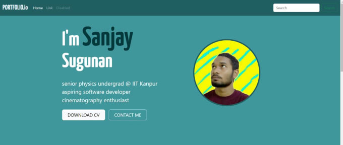 Make a portfolio website with html css and bootstrap by Sanjaysugunan30 | Fiverr