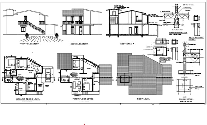 Draw architectural floor plan, elevations and sections by ...