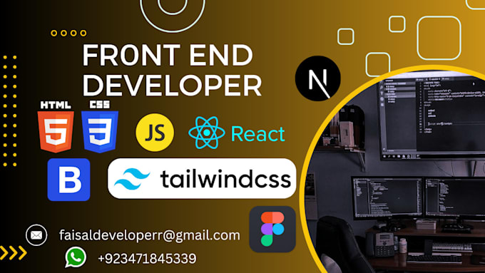 Your front end developer by Faisaldevv | Fiverr