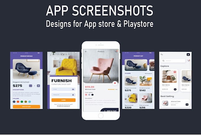 Do app screenshots for app store or play store or game shots by ...
