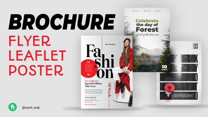 Do flyer, brochure and pdf designs by Syed_waji | Fiverr