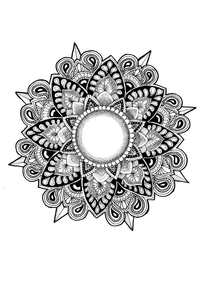 Design exclusive hand drawn mandala by Siro5991 | Fiverr