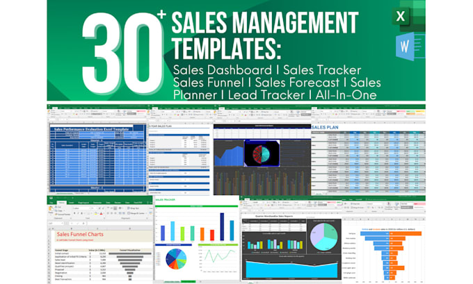 Send 30 sales management templates to track sales performance by ...