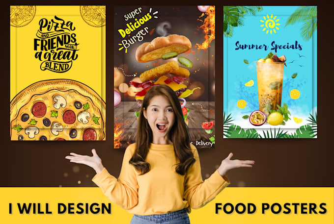 Design food posters flyers for cafe and restaurant by Meenalgraphicss ...