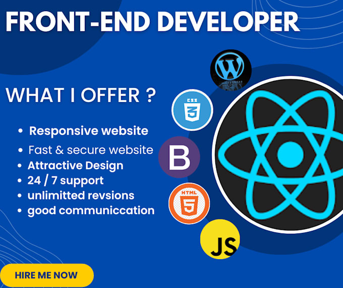 Create Website Using React Js Html Css Bootstrap By Ahmadijazktk Fiverr