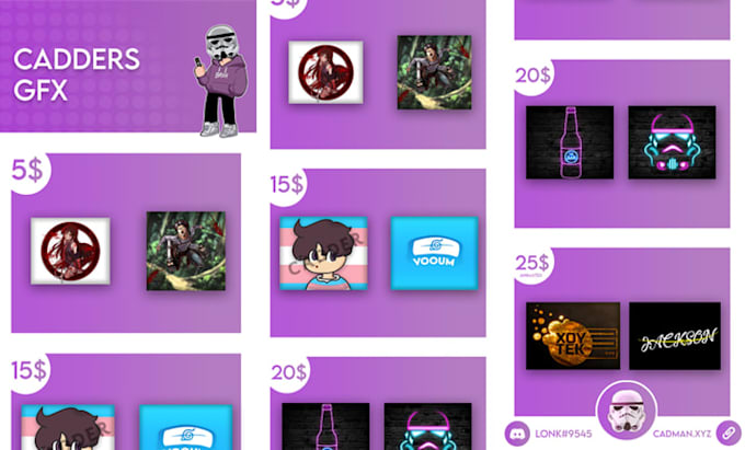 Create a thread design by Caddernotfound | Fiverr