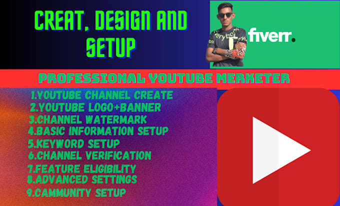 Create, design ond setup youtube channel professionally by Mdparves431 ...