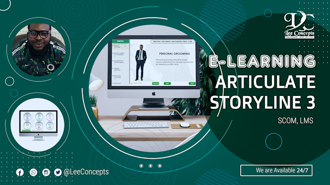 Design interactive elearning courses using the articulate storyline 360 by Lee_concepts | Fiverr