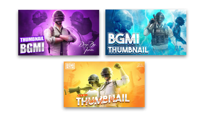 Stunning bgmi thumbnail for your youtube channel by Imphotion | Fiverr