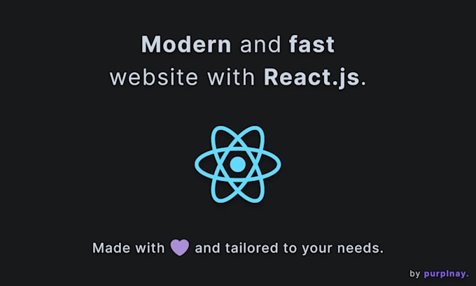 Create a react app by Purplnay | Fiverr