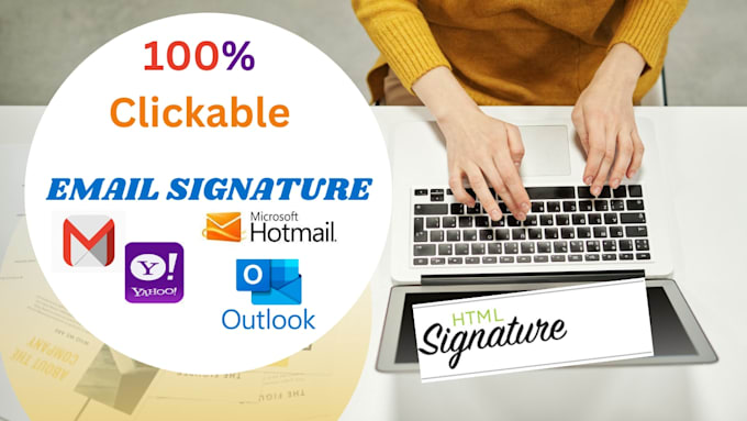 Create html email signature or clickable email signature by ...