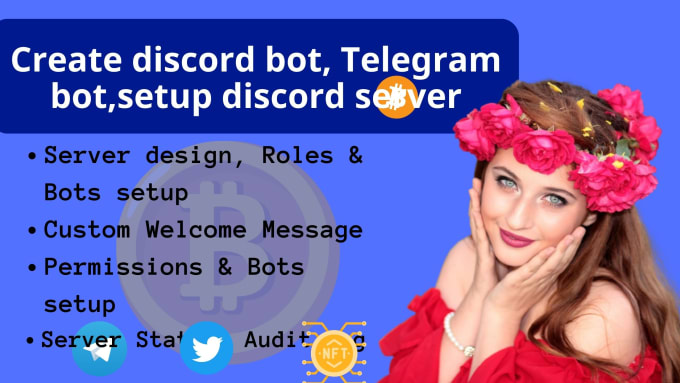 Create discord bot, telegram bot, setup discord server by ... Create discord bot, telegram bot, setup discord server by ...