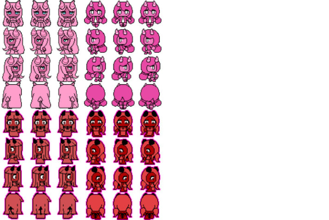 Create an anime style animated walking sprite for rpg maker by Jelly ...