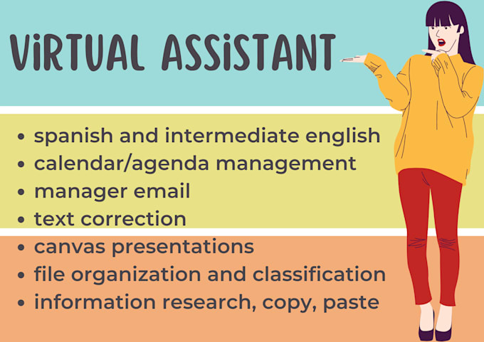 Your nicely virtual assistant bilingual by Silvanavilchez | Fiverr