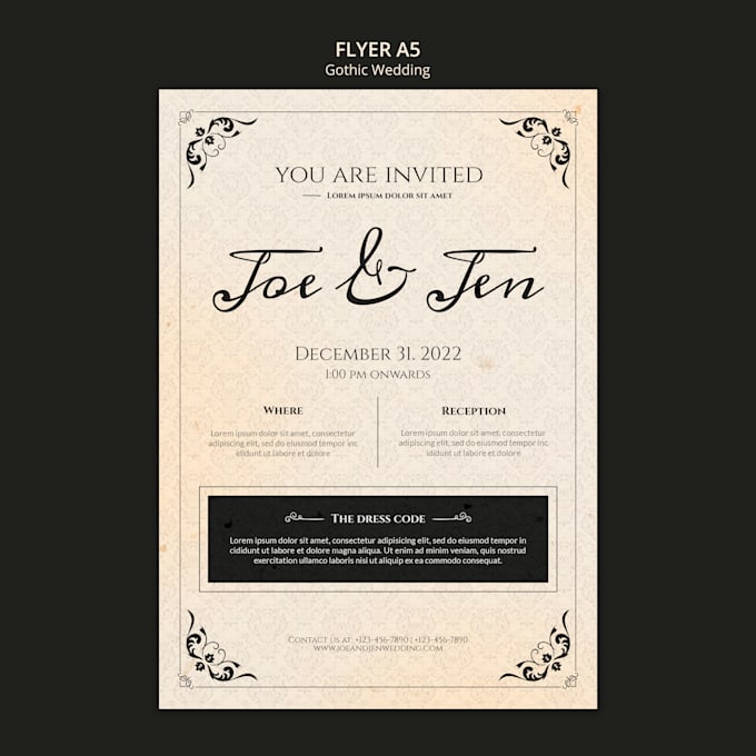 Create invitation designs for any purpose by Nesithlk | Fiverr