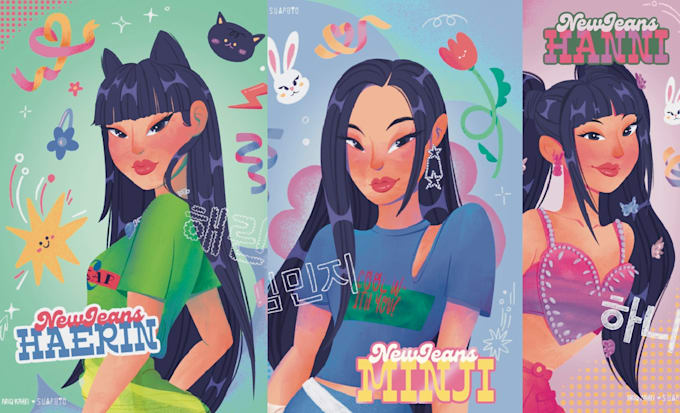 Draw cute fan art by Ariqkahfi | Fiverr