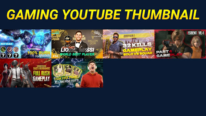 Create a gaming youtube thumbnail design by Michaelnathan19 | Fiverr