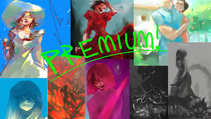 Draw anything you want in a painted stylized style by Eddemunken | Fiverr