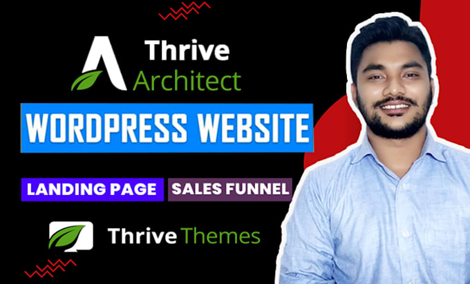 Build landing page and sales funnel using thrive architect thrive themes by Sheikhtusherweb | Fiverr