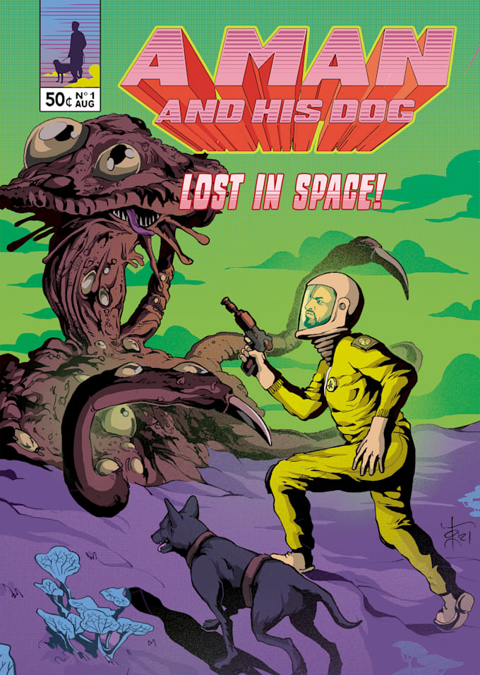 Make a custom horror comic book cover by Piqself | Fiverr