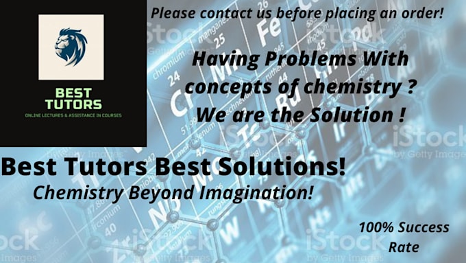 Do organic, inorganic, applied, analytical chemistry tutoring by ...