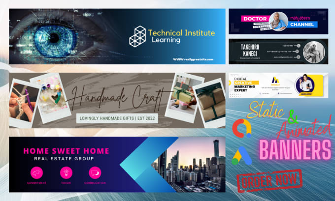 Design static, animated banner, youtube thumbnail, google ad by ...