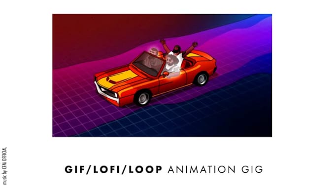 Create lofi loop animation illustration and animated gif by Puput ...