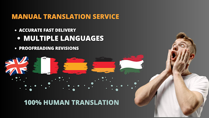 Translate any language including french spanish german hungarian to ...