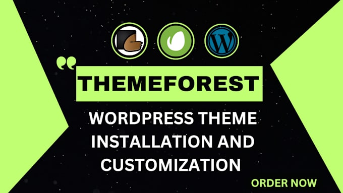 Install and customise wordpress themes from themeforest by Momnafaryal | Fiverr