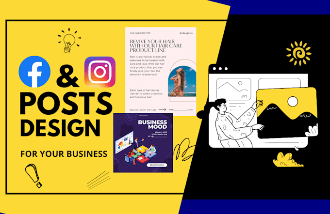 Design creative post for facebook and instagram by Vill_agency | Fiverr