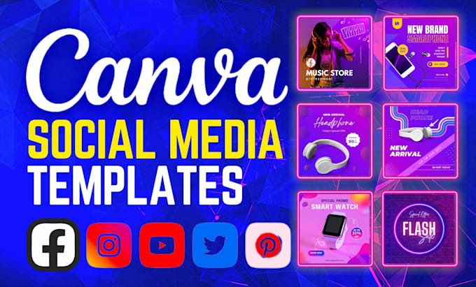 Design canva banner, poster, flyer, brochure, ads, for social media ...