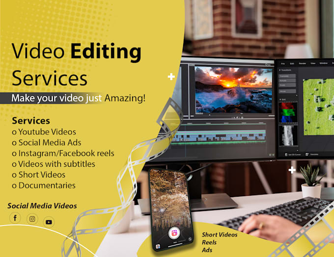 Do video editing for youtube, facebook social media channels by Zohaib ...