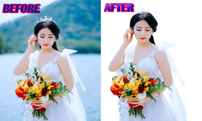 Do professional background remove photo with adobe photoshop by ...