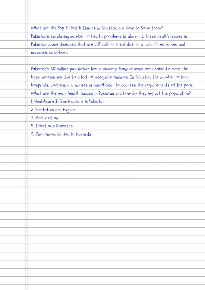 Handwrite assignment, notes and letters by Laibashahid628 | Fiverr