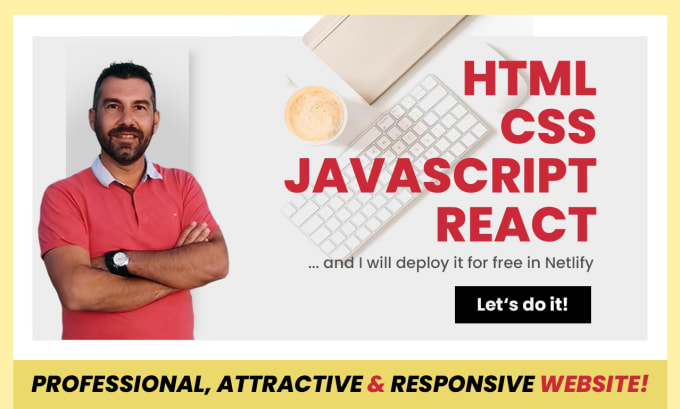 Design Build And Deploy Responsive Html Css Javascript Or React Website By Kirilkircheff Fiverr