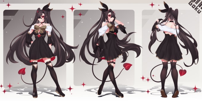 Draw custom anime character reference sheet by Expertthesigner | Fiverr Draw custom anime character reference sheet by Expertthesigner | Fiverr