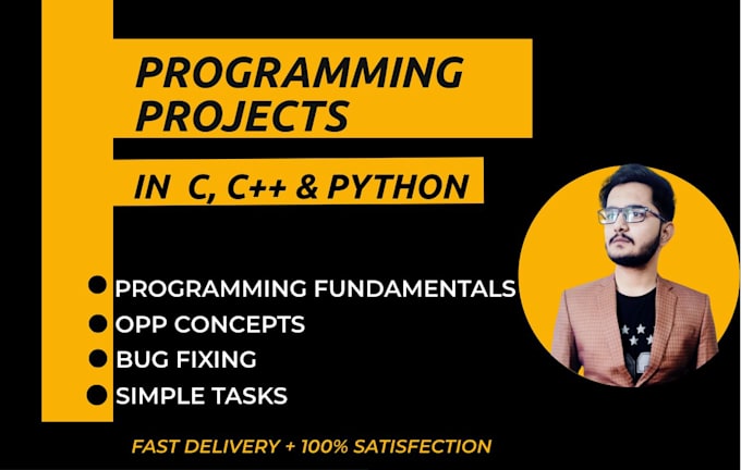 Do c, cpp and python programming projects by Asad_ali_315 | Fiverr