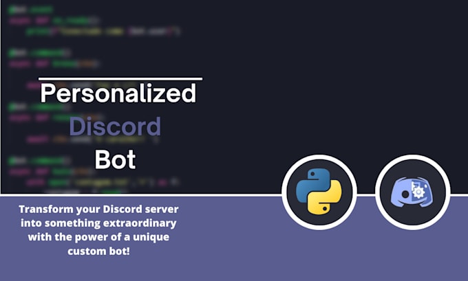Create personalized bots for discord for your server by Mikaelregetz | Fiverr