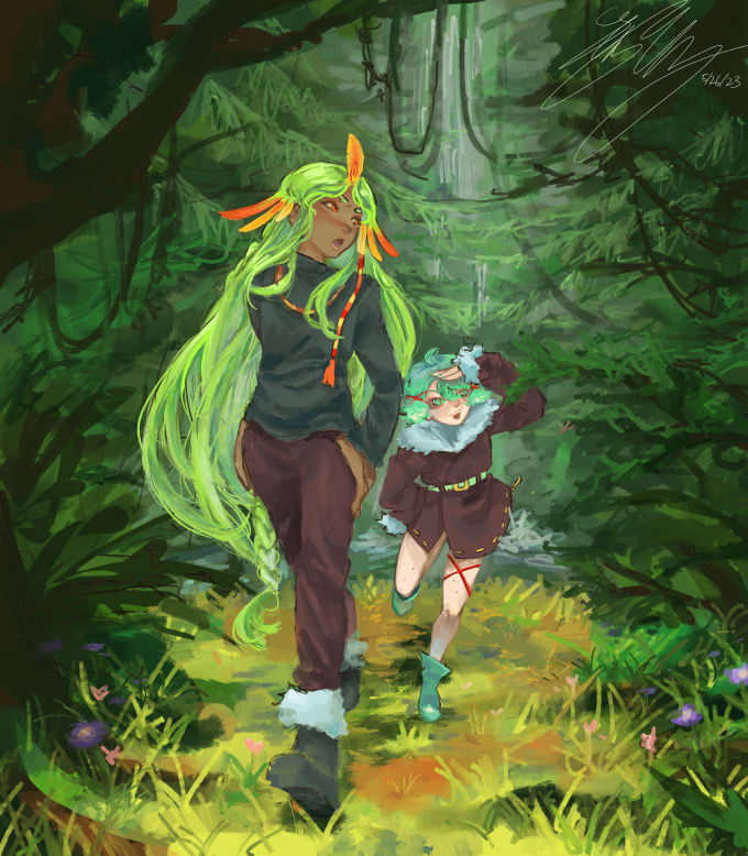 Draw your ocs or fan art by Laelsl | Fiverr