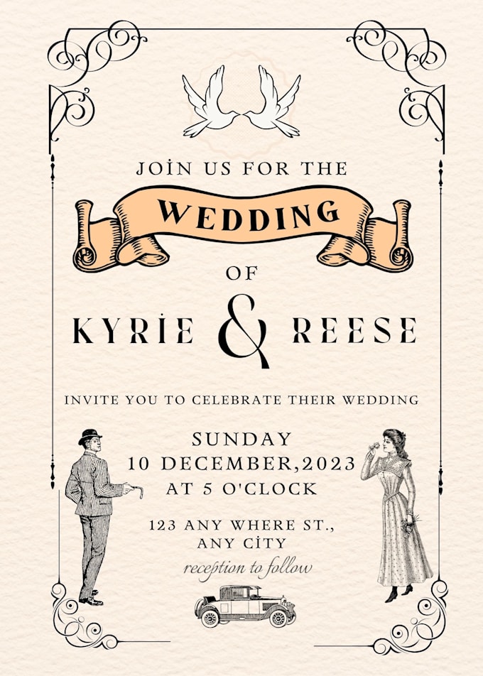 Design a special invitation card for you by Selenophilee0 | Fiverr