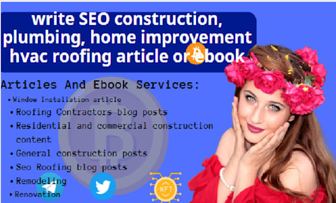 Write seo construction, plumbing, home improvement hvac roofing article or ebook by ...