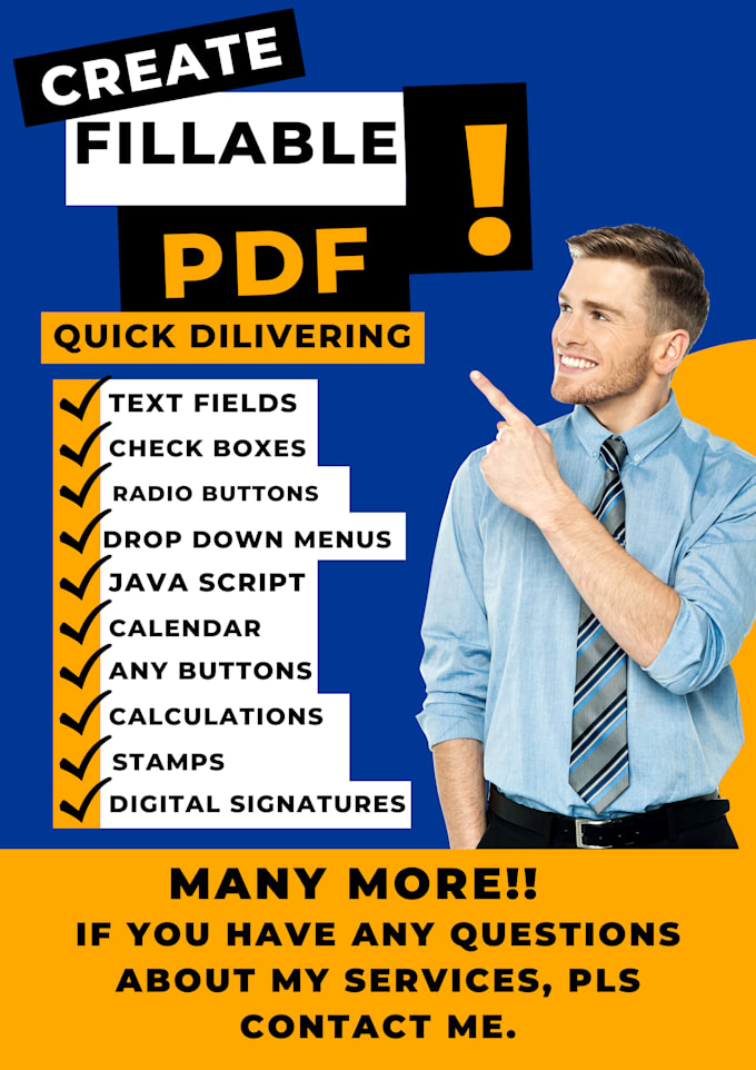 Create An Interactive Pdf Form For You Using Javascript By Tharindunir Fiverr