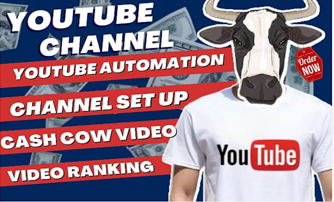 Create automated youtube cash cow videos and cash cow channel by Kendra_rose77 | Fiverr