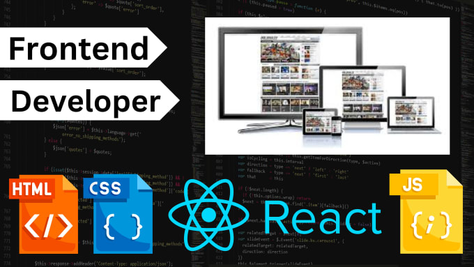 Create Your Frontend Website Using React Html Css Bootstrap And Javascript By Touqeerali