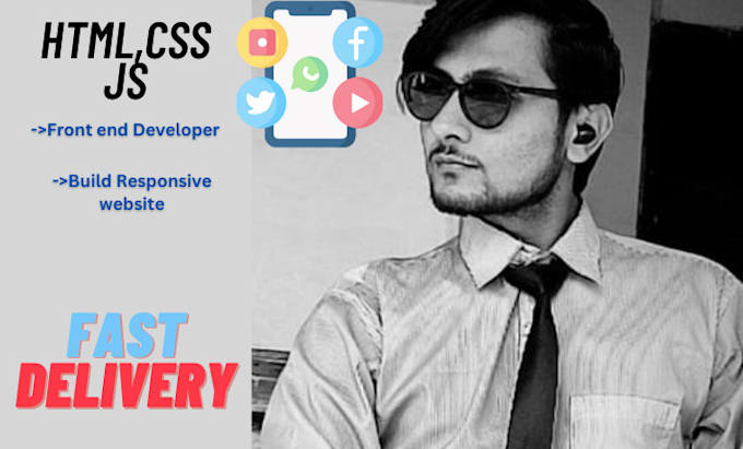 Be your highly skilled front end developer using html,advance css,javascript by Arslan2758 | Fiverr