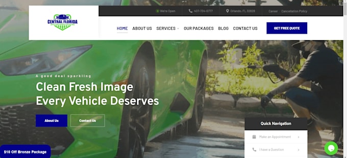 Create auto detailing website, premium interior detailing website in 24 ...