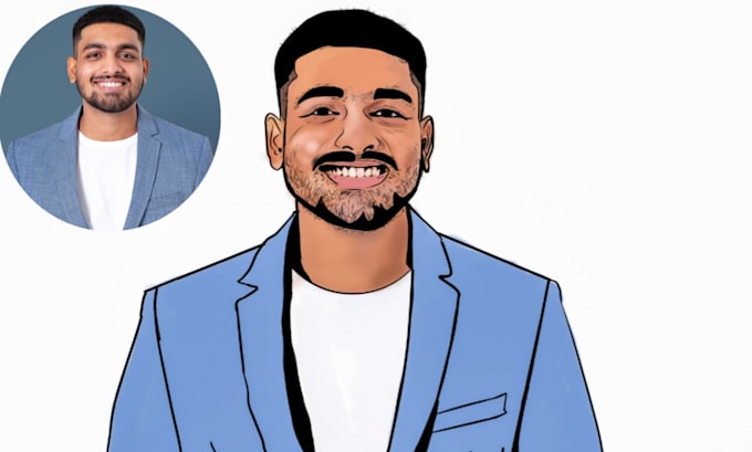 Make cartoon caricature avatar from your photo by Samaiart | Fiverr